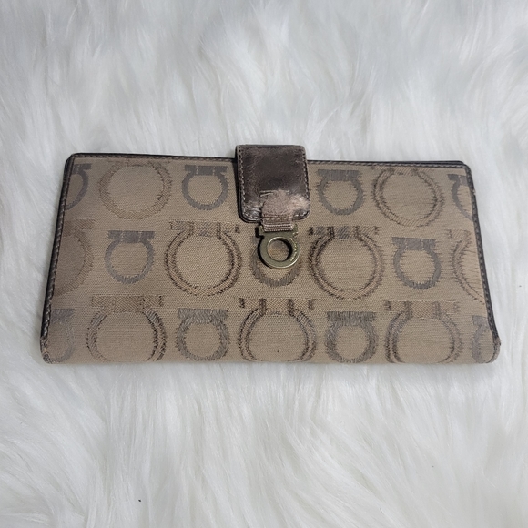 Salvatore Ferragamo | Bags | Ferragamo Monogram Long Wallet | Poshmark
